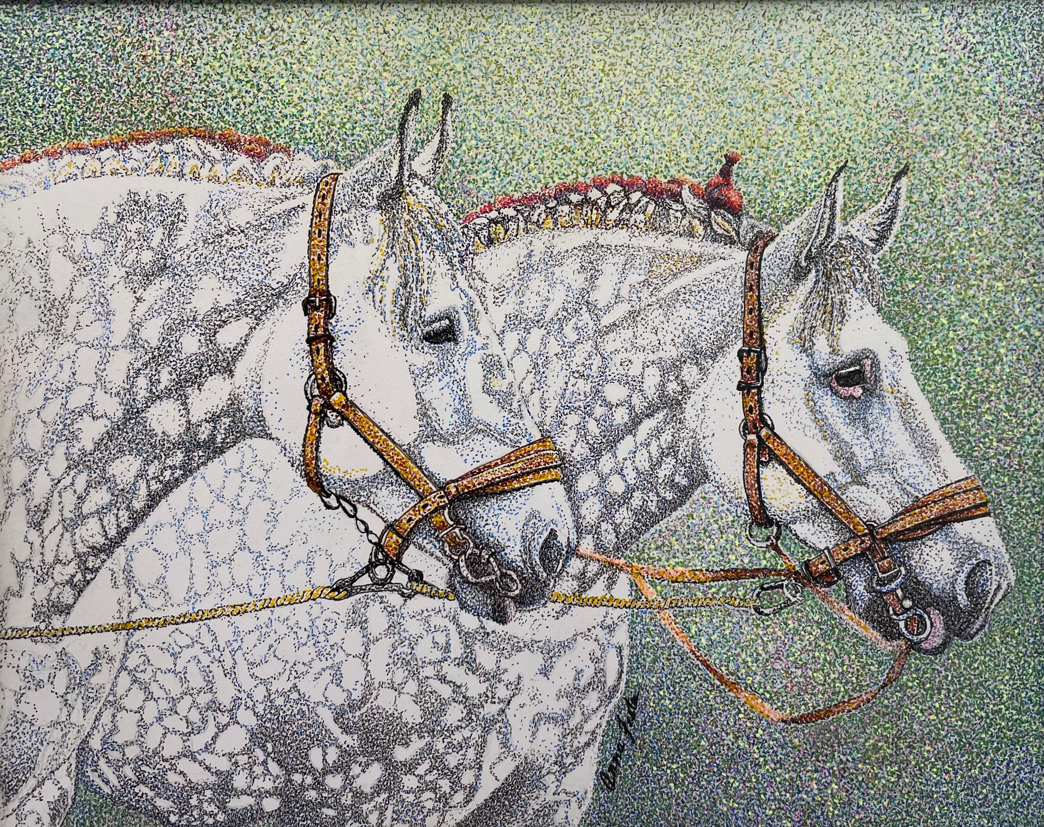 In Tandem Pen and Ink by Anna Festa – Unique Arts by Anna Festa